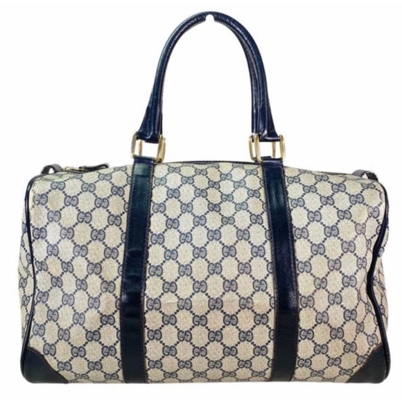 Gucci | Bags | Gucci Navy Vintage Monogram Gg | Poshmark